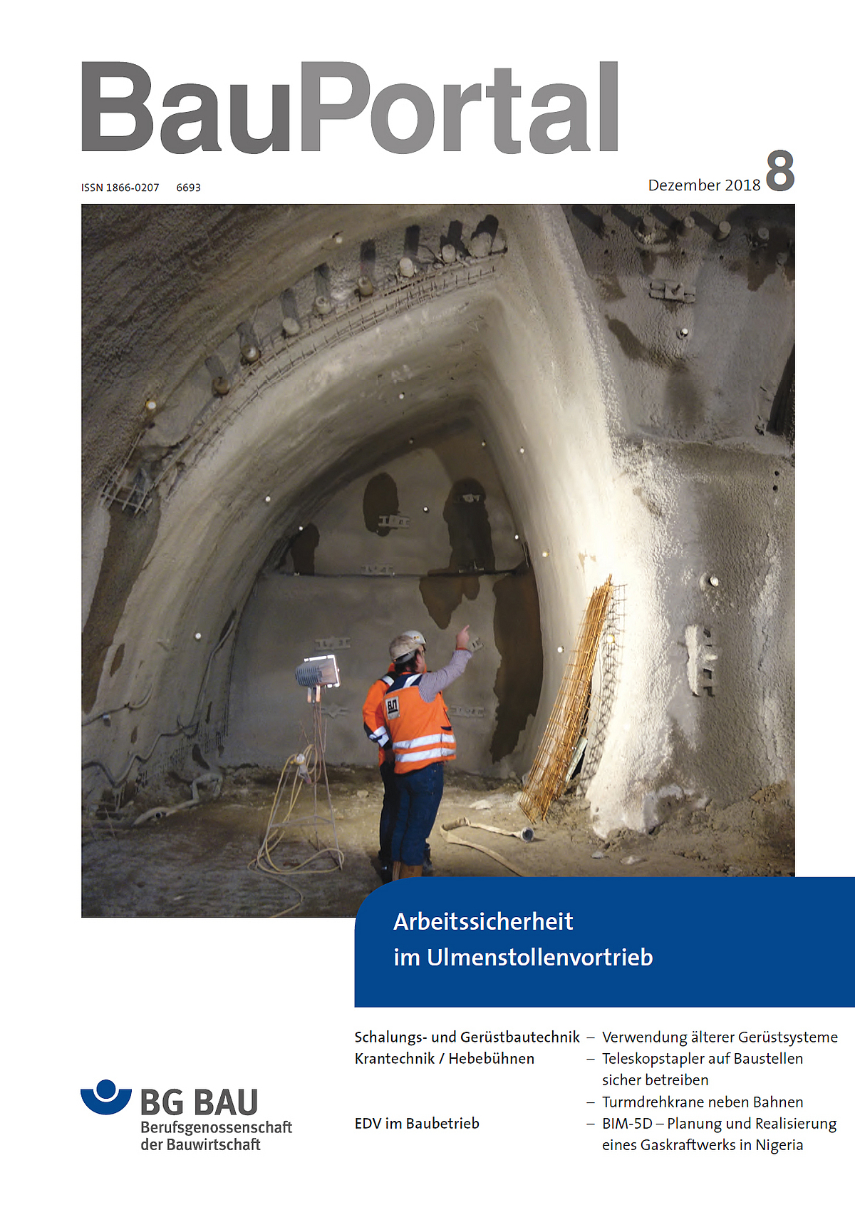 BauPortal 2018/8 | BG BAU - Berufsgenossenschaft der Bauwirtschaft